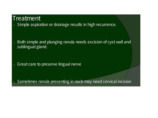 Ranula and plunging ranula | PPTX