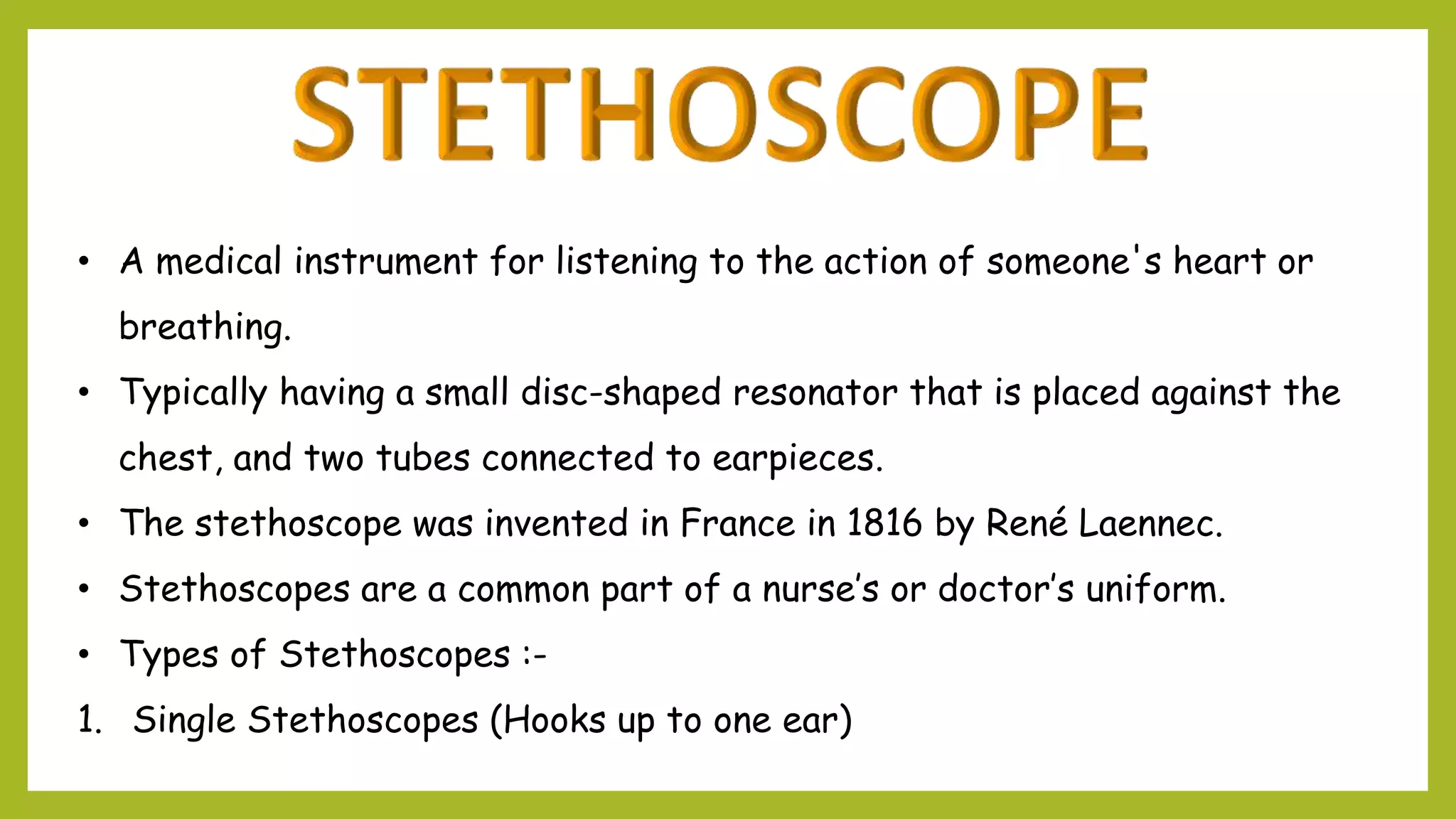 STETHOSCOPE | PPTX