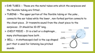Stethoscope Parts And Functions