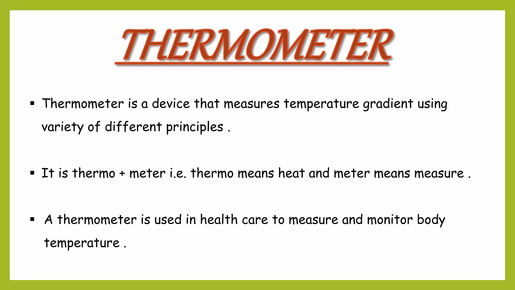 THERMOMETER | PPTX