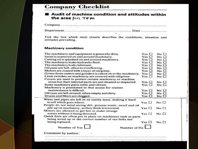 Total productive maintenance (tpm) | PPTX | Business | Business and Finance