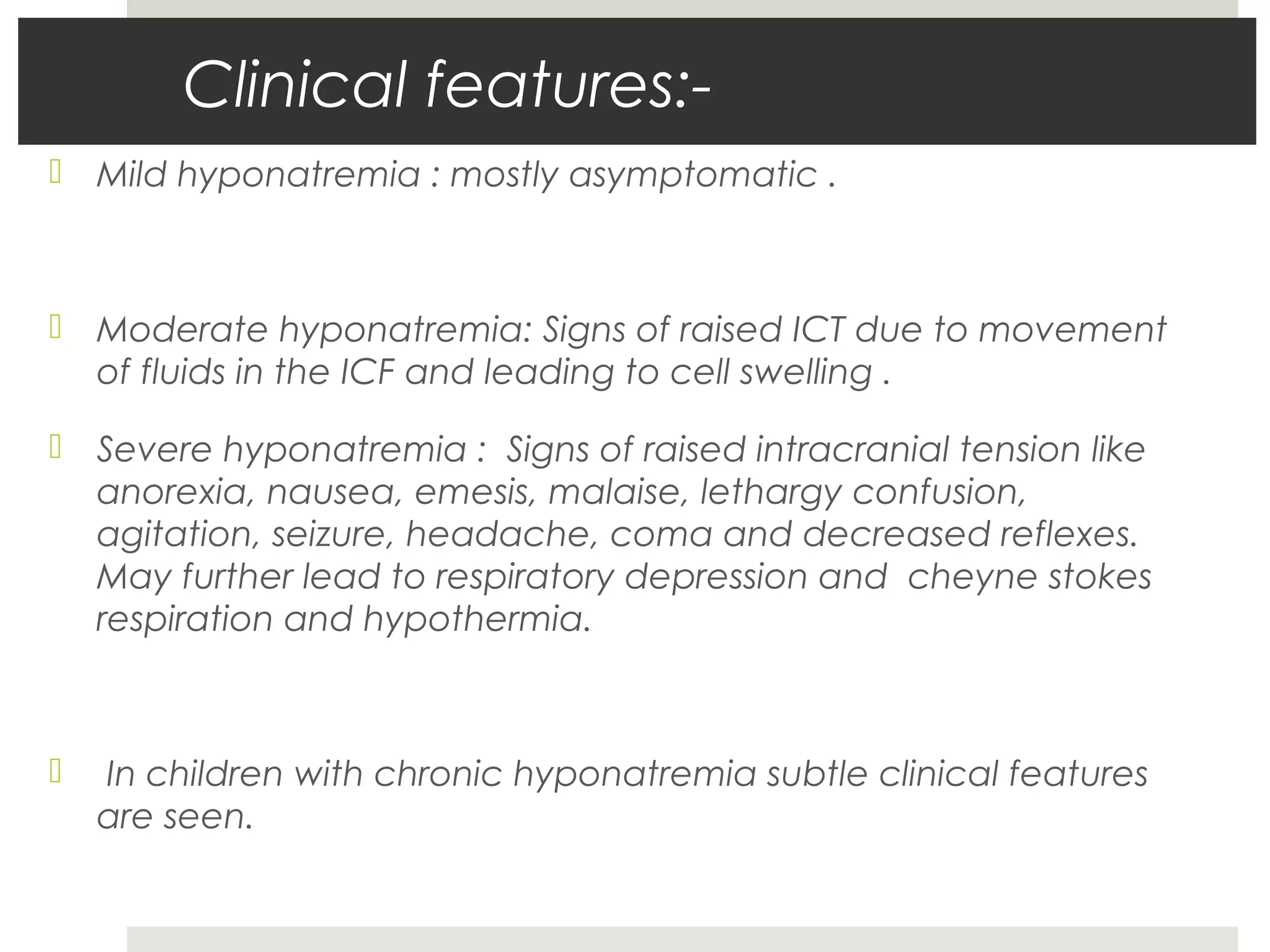 approach to hyponatremia in children | PPT