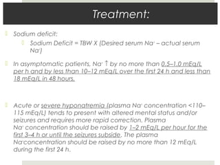 approach to hyponatremia in children | PPT