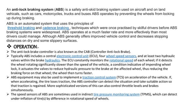 ABS system | PPT