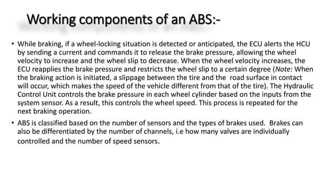 ABS system | PPT