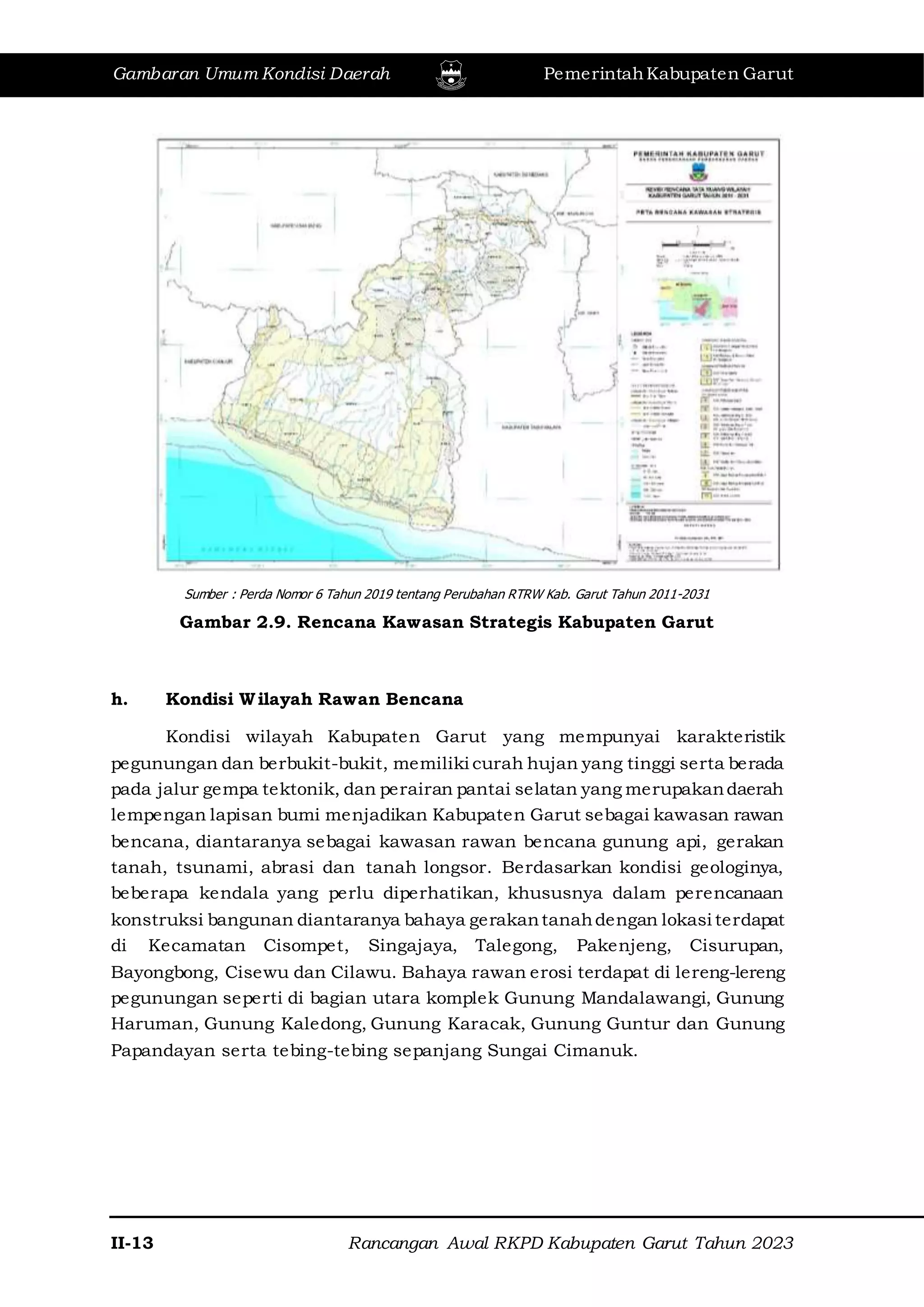 Bab 2 Gambaran Kondisi Daerah - RKPD Kab. Garut 2023 | DOCX