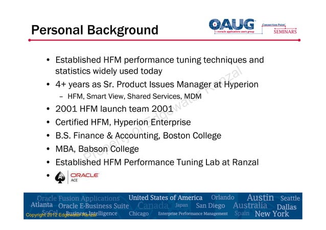 HFM Application Design for Performance | PPT