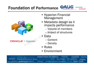 HFM Application Design for Performance | PPT