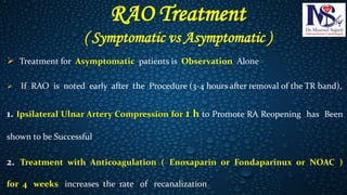 Radial Artery Occlusion ( RAO ) | PPT