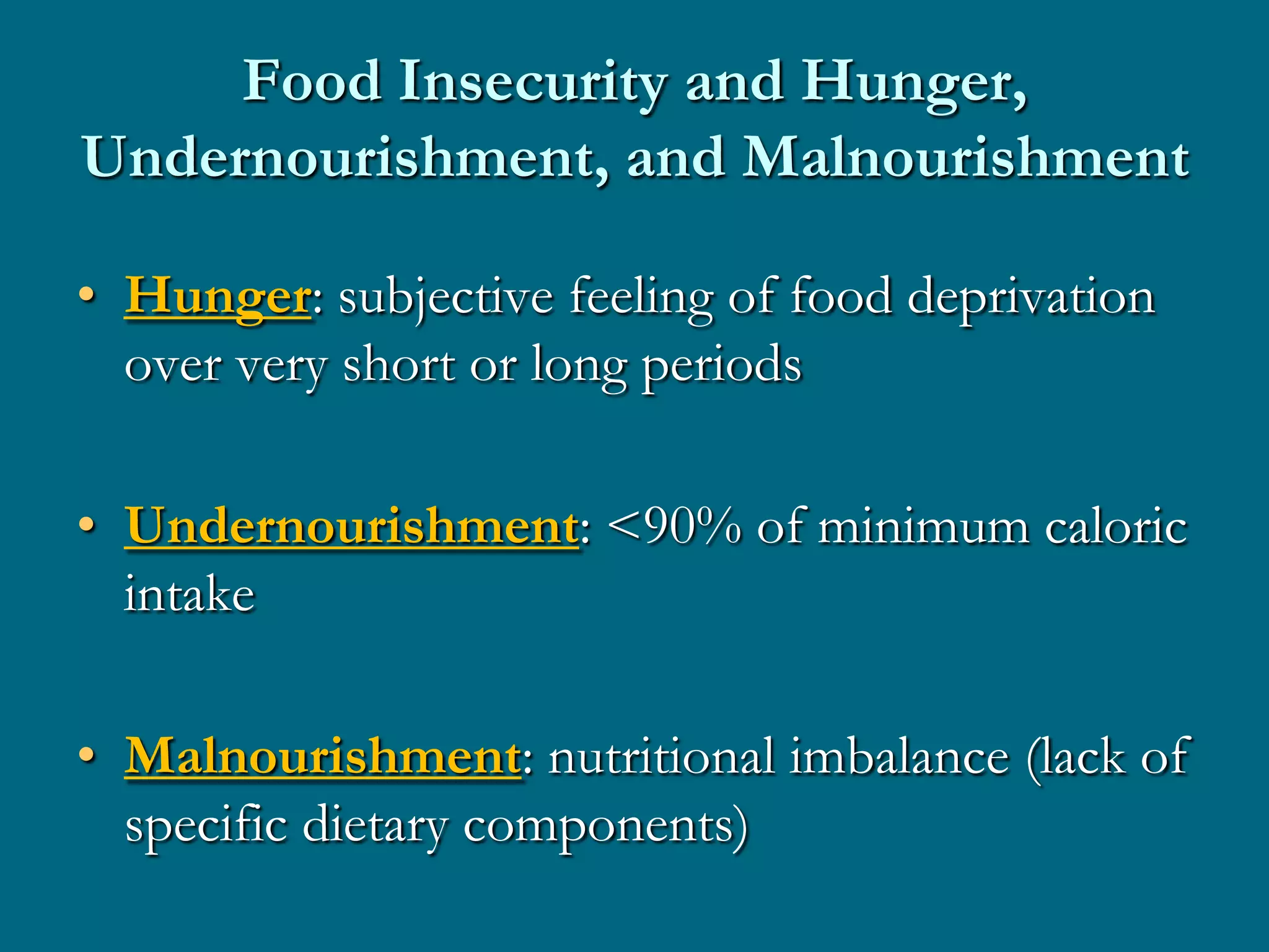 Rao 1a the basic concept and dimensions of food security | PPTX