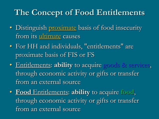 Rao 1a the basic concept and dimensions of food security | PPTX ...