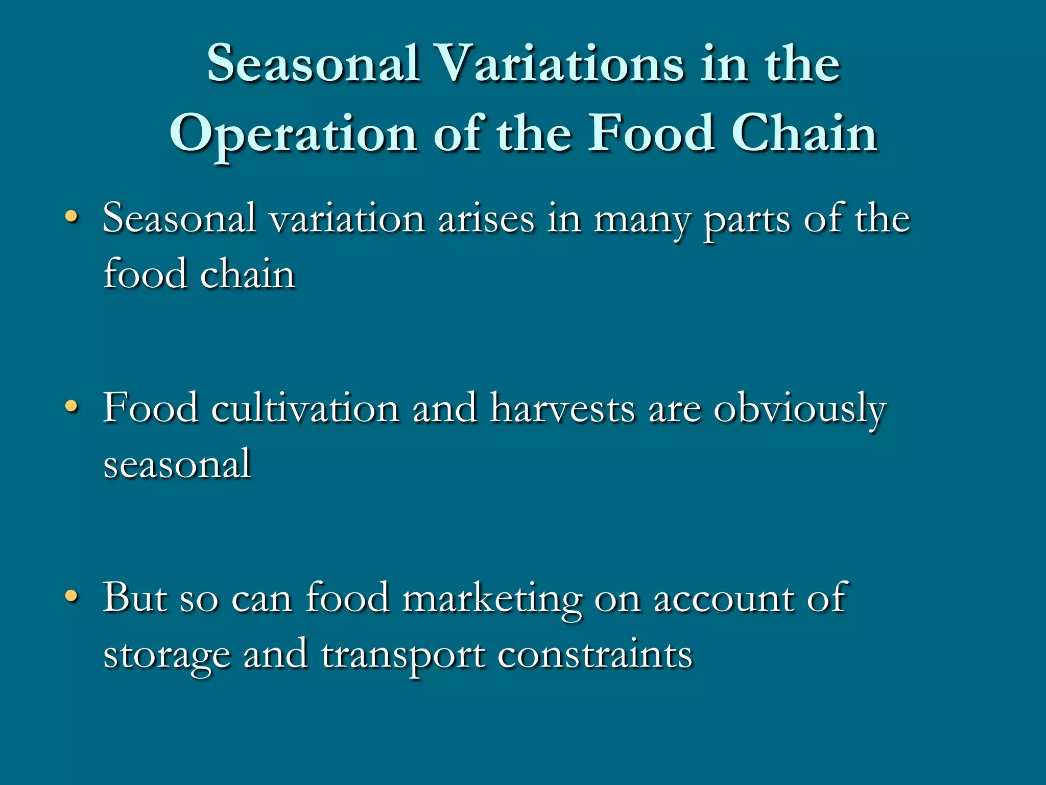 Rao 4a factors in food security 1 food chain-sources instability | PPTX