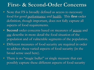 Rao 6a varieties of measurement for food security | PPTX | Nutrition ...