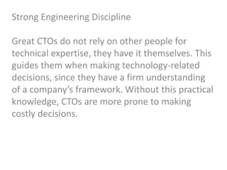 Three Traits Shared by Successful CTOs | PPT