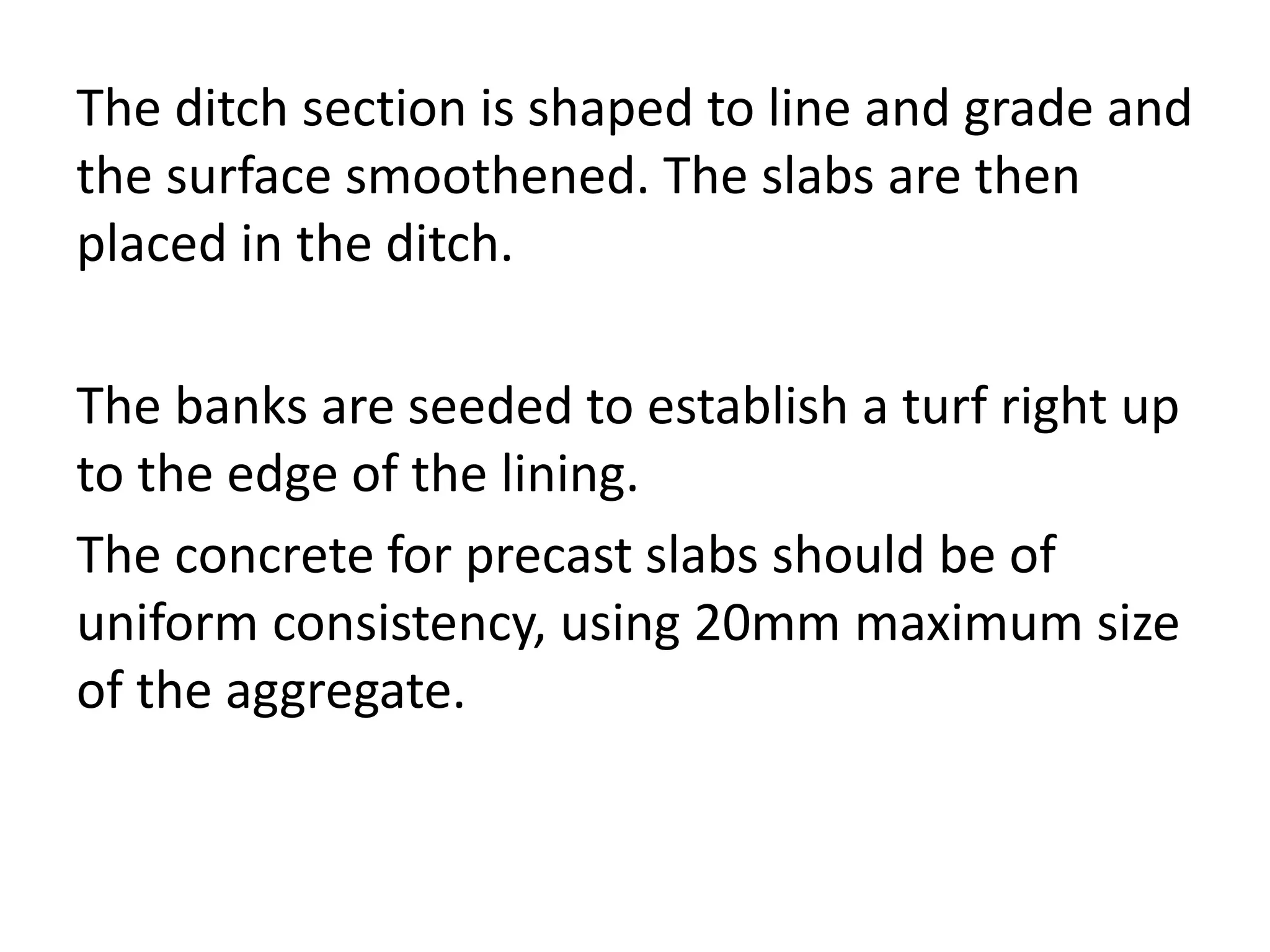 Raod side ditches | PPTX