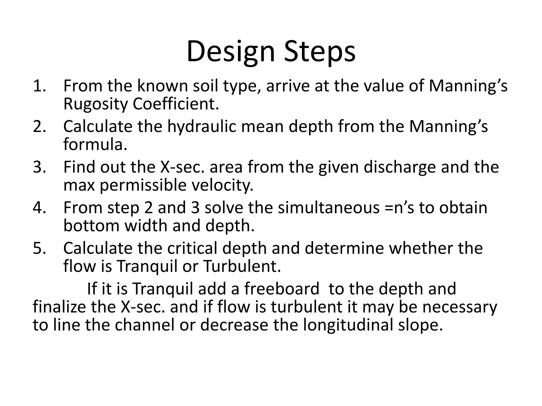 Raod side ditches | PPTX