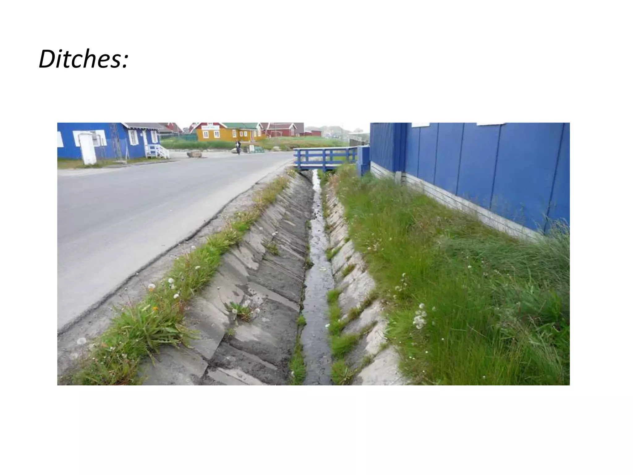Raod side ditches | PPTX