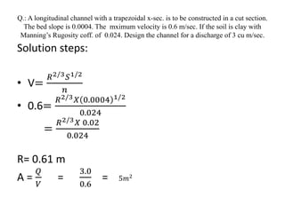 Raod side ditches | PPTX