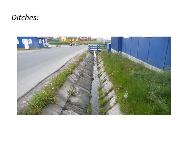 Raod side ditches | PPTX