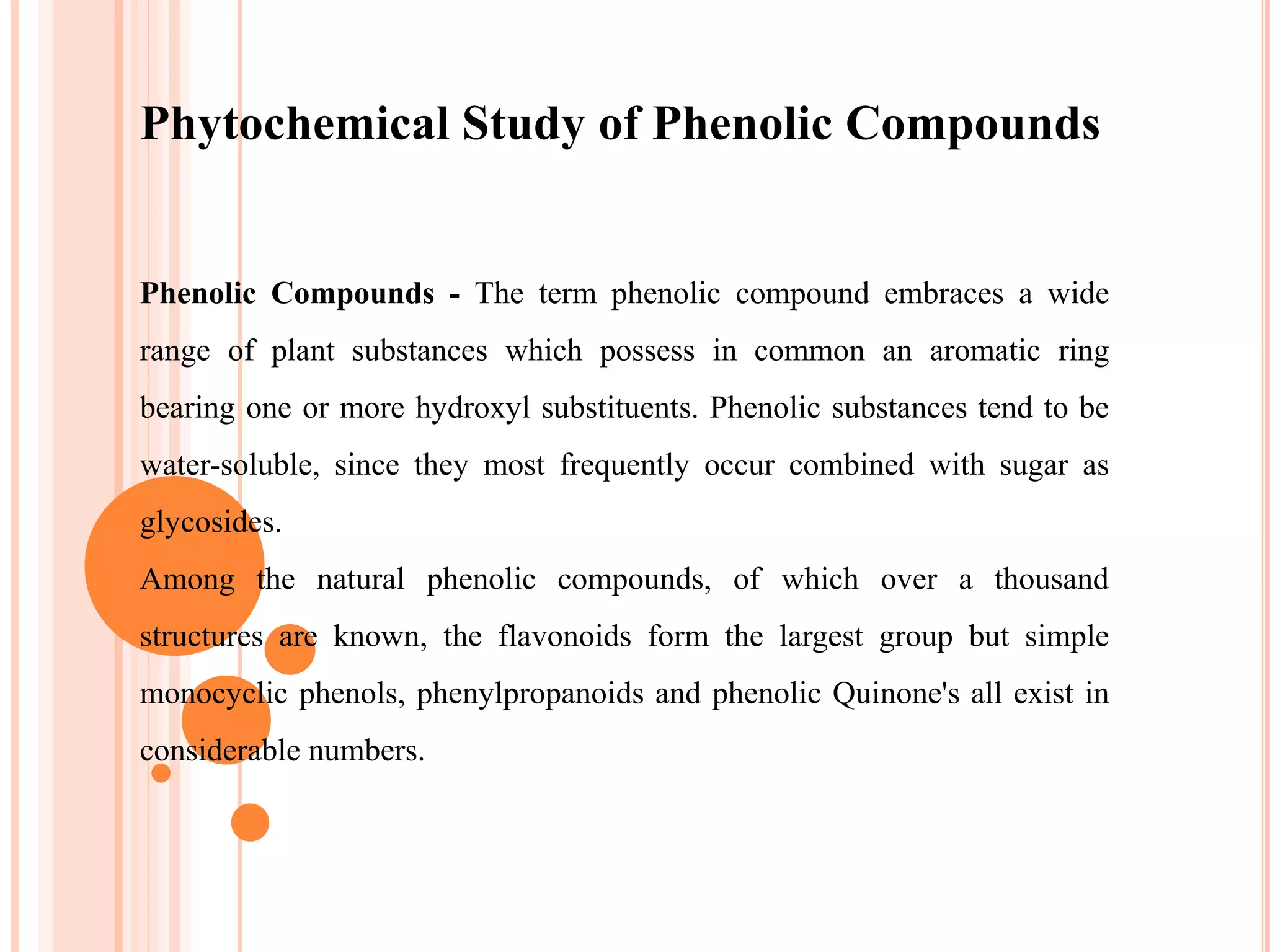 phytochemical assay of phenolic compounds | PPTX