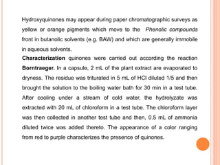 phytochemical assay of phenolic compounds | PPTX