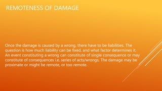 Remoteness of Damage | PPTX