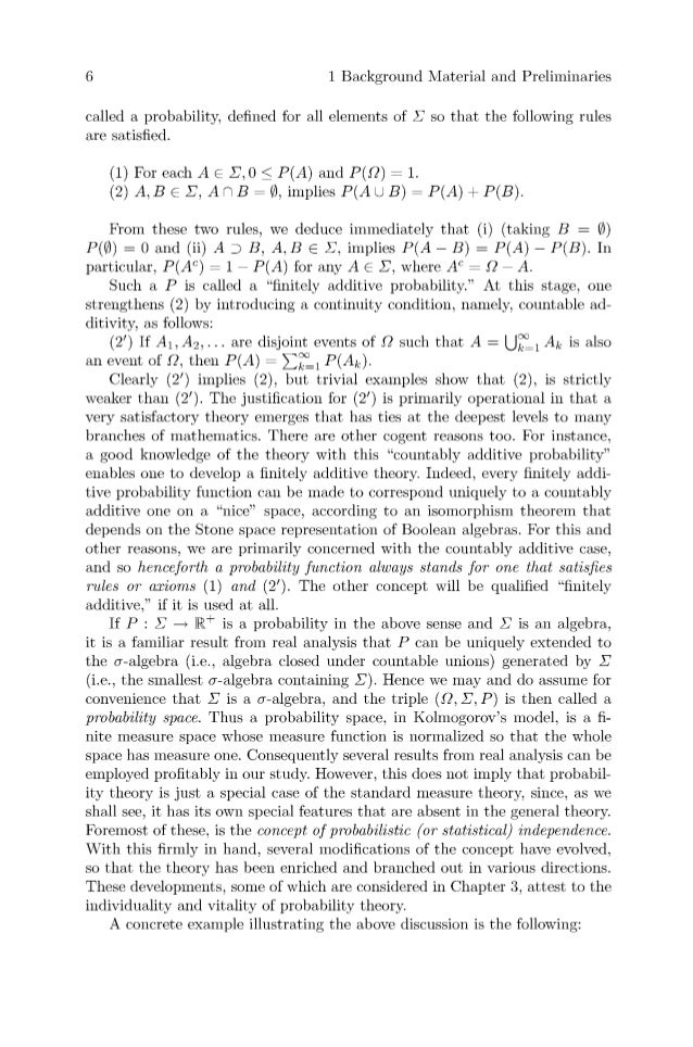Rao probability theory with applications