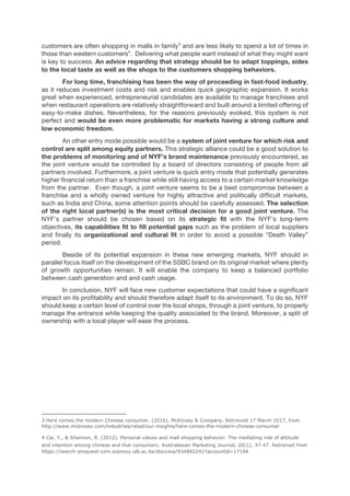 New York Fries : International Growth Strategy | PDF