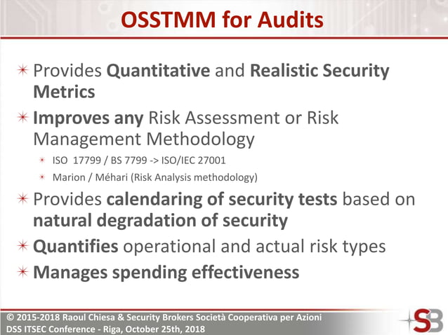Proactive Security The Opensource Security Testing Methodology Manual