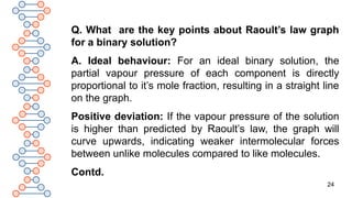 RAOULT'S LAW AND VAPOUR PRESSURE, CLASS 12 CHEMISTRY | PPTX