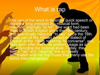 Rap | PPT