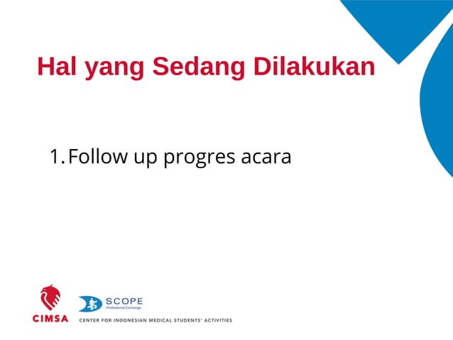 PPT Rapat Progress Kegiatan Organisasi oleh DPH | PPT