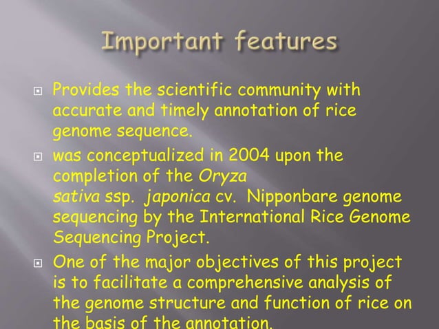 Rap db(rice annotation project data base) | PPT