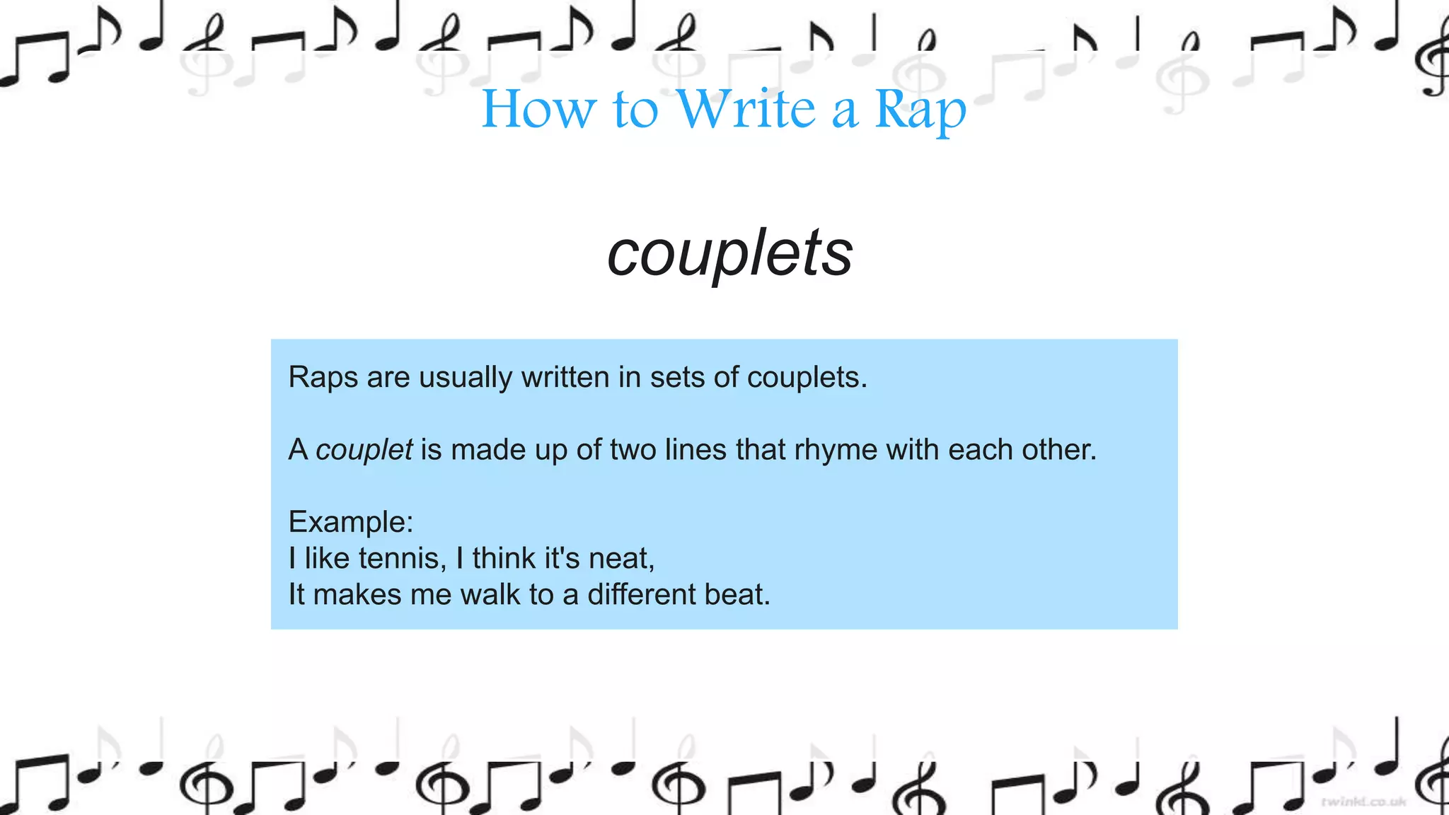 How to write a rap | PPTX
