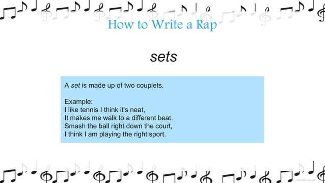 How to write a rap | PPTX | Hip Hop Music | Music