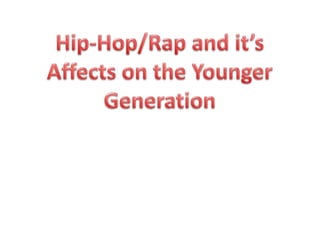 Rap affects | PPT