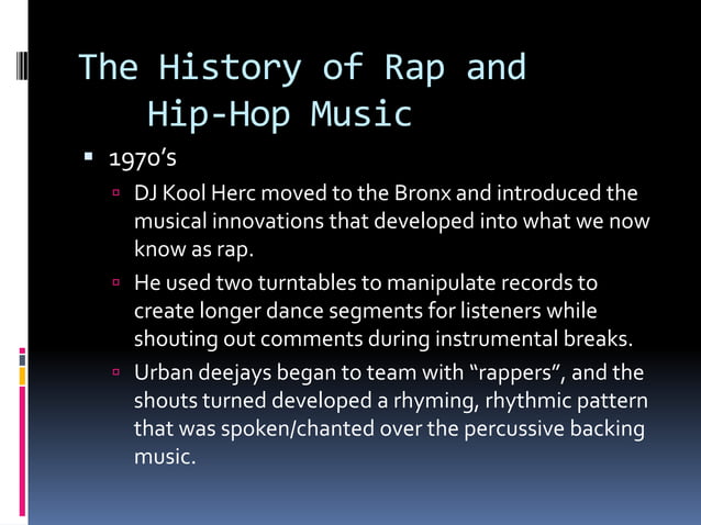Rap And Hip Hop | PPTX