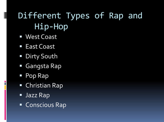 Rap And Hip Hop | PPT