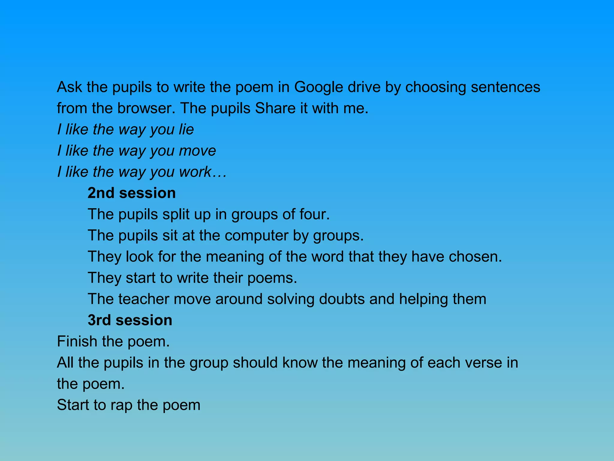 Rap a poem programming | PPT