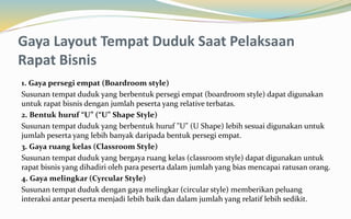 Rapat bisnis dan penulisan laporan bisnis | PPTX