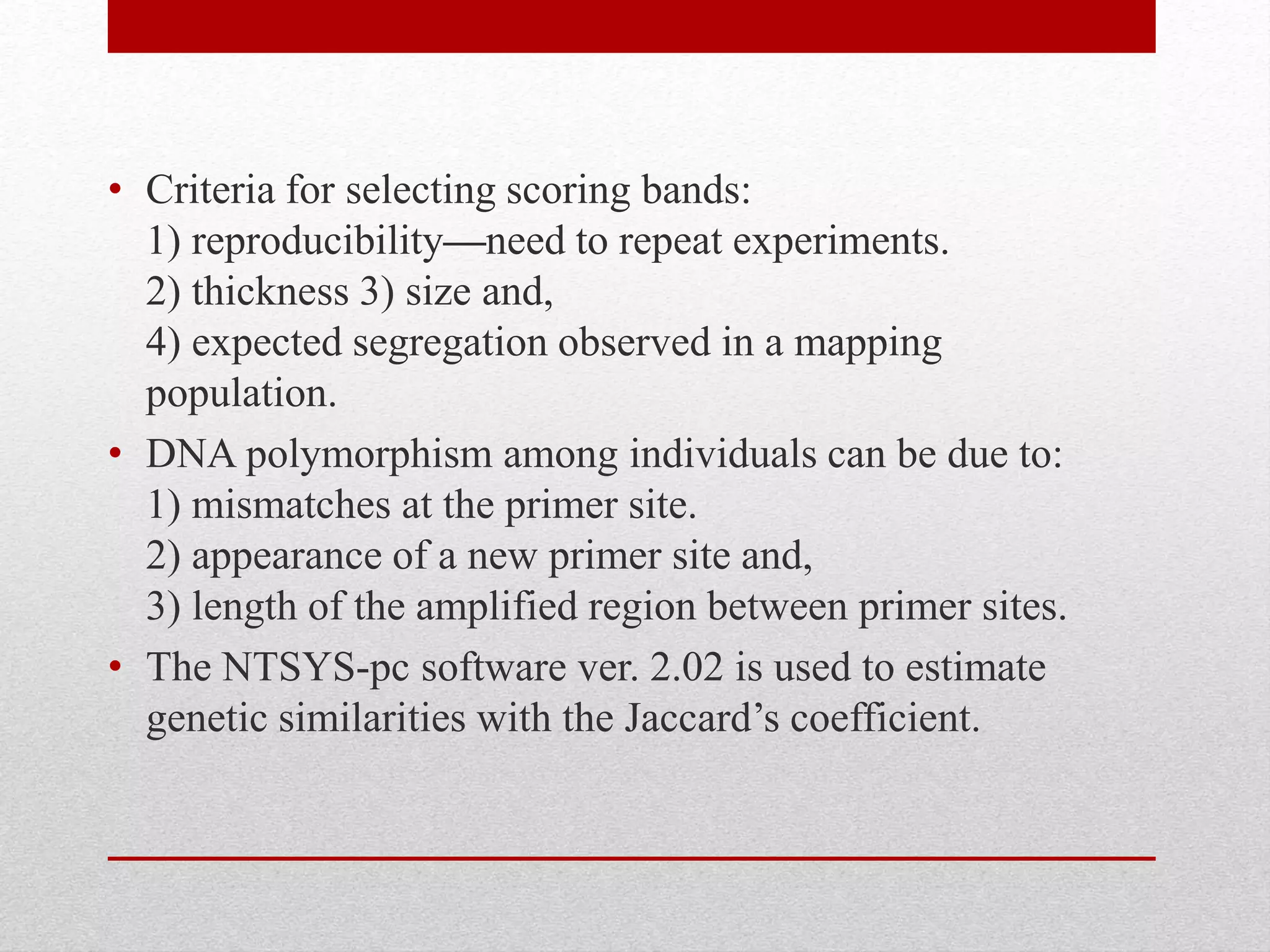 Random Amplified polymorphic DNA. RAPD | PPTX
