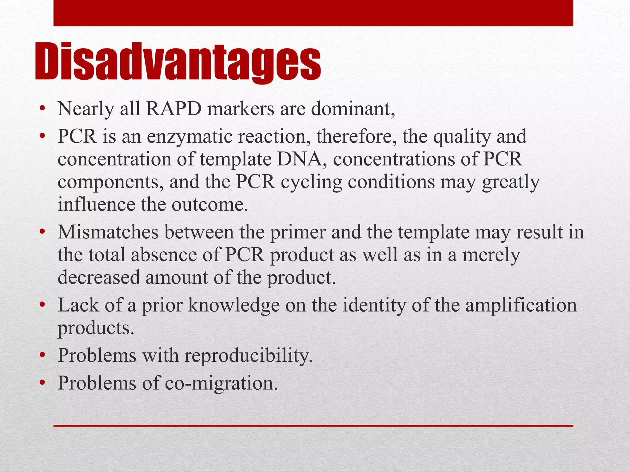 Random Amplified polymorphic DNA. RAPD | PPTX