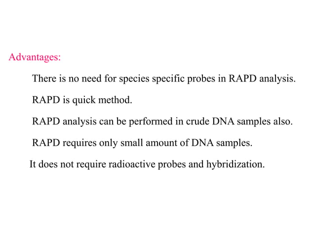 Rapd and rflp | PPTX