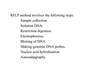 Rapd and rflp | PPTX