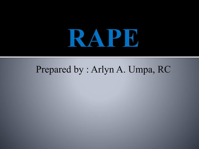 Rape | PPT