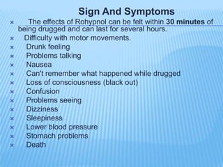 Effects Of Date Rape Drugs