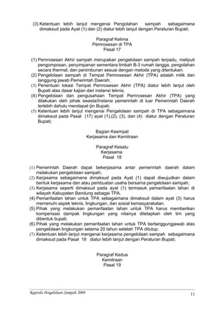 Raperda Sampah Final | PDF