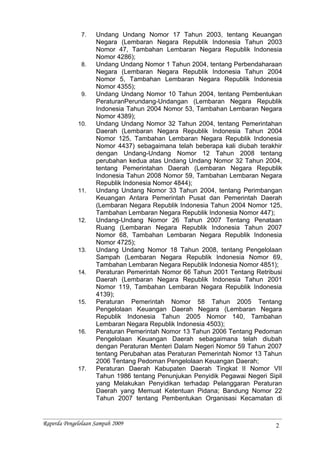 Raperda Sampah Final | PDF
