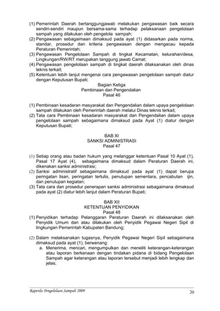 Raperda Sampah Final | PDF