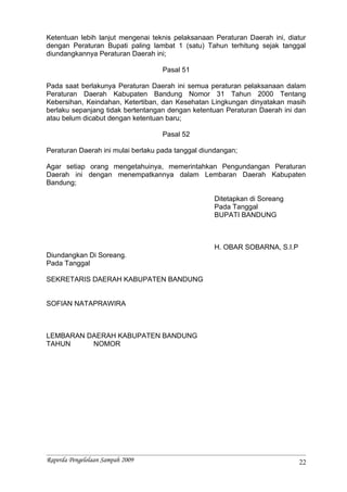 Raperda Sampah Final | PDF